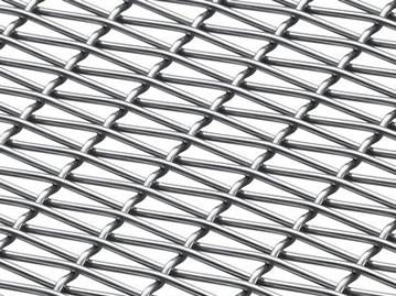 A piece of plain crimped architectural mesh.