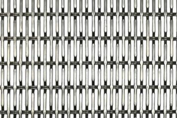 A piece of hard mesh with flat warp wire and flat weft wire.