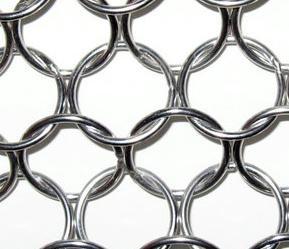 Cina Divisione della stanza delle tende della catena della perla intrecciata posta dell'acciaio inossidabile dell'anello del metallo in vendita