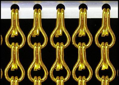China Geanodiseerd het Netwerkgordijn van de Aluminiumdraad, de Vlieggordijn van de Kettingsverbinding voor Venster/Deur Te koop