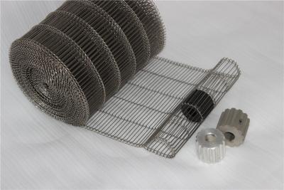 Cina Cinghia anticorrosiva della maglia dell'acciaio inossidabile, cinghie del cavo piano diametro di 4.0mm - di 1,0 in vendita