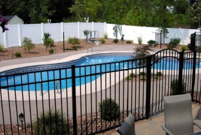 Cina Sicurezza della rete metallica di perimetro della piscina che recinta curvando cima per i bambini in vendita