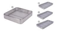 China Stackable Structure Stainless Steel Wire Mesh Baskets For Medical Sterilization for sale