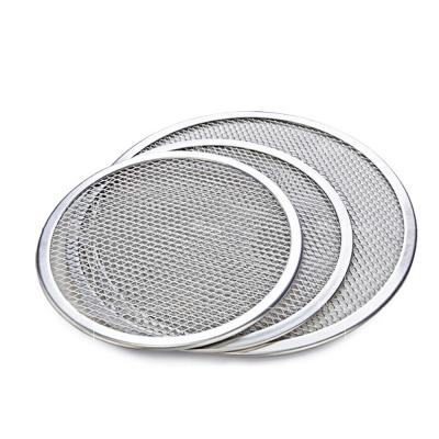 Cina Pentola di alluminio della pizza dell'orlo senza cuciture, spessore rotondo di Bakeware 1mm delle pentole dei vassoi della pizza in vendita