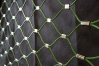 China No Toxic Flexible Stainless Steel Mesh Netting , Wire Rope Mesh Solid Structure for sale