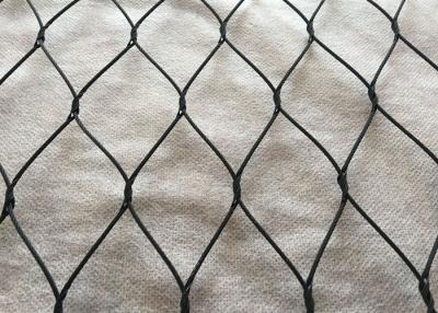China Zoo Flexible Cable Mesh Rhombus Bird Aviary Wire Rope Netting Easy Installation for sale