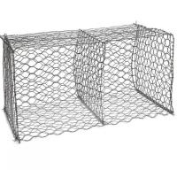 China 1mx1mx1m Gabion Mesh Basket /  Box Assembled For Flood Control for sale