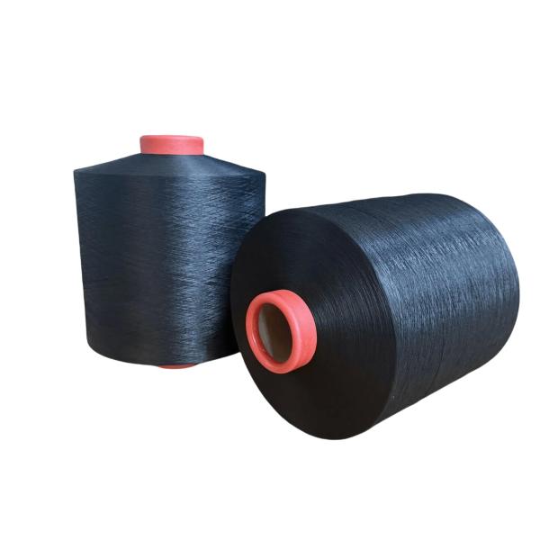 Quality High-Quality 100% Polyester DTY Yarn 300d Ddb Black Him Nim AA Grade for sale