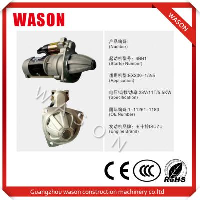 China Durable Hitachi Starter Motor / Hitachi Spare Parts 1-11261-1180 1112611180 for sale
