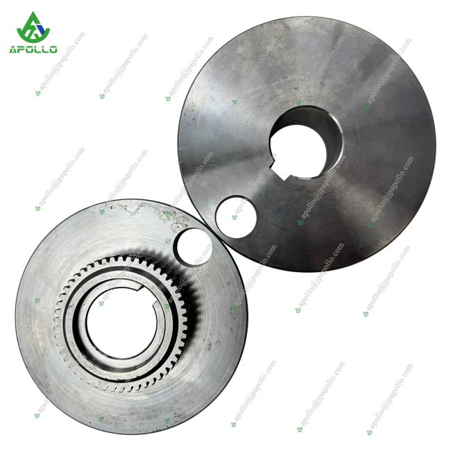 Apollo Connecting Flange installed on asphalt paver screed system