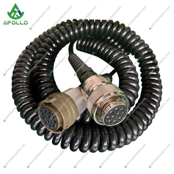 Quality APOLLO 1M Cable For Asphalt Paver CATERPILLAR CAT-AP655F 11-pin Socket - 10-pin for sale