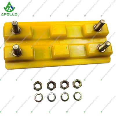 China Durable and Reusable Polyurethane Track Pad Shoe for Road Milling Machines for sale