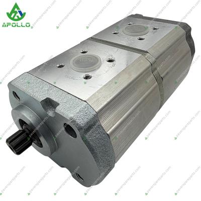 China Apollo ABG P6820DL Double Gear Pump VOE12819148 Tandem Double Gear Pump OEM for Asphalt Paver for sale