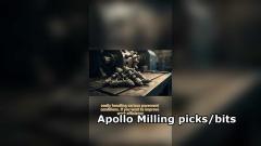Apollo A6/20 A6/22 A7/20 A7/22Milling Picks - Premium Cutting Tools for Milling Machines