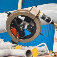 Quality 12" On Site Flange Facing Machine Powerful Externally Mounted High Precision for sale