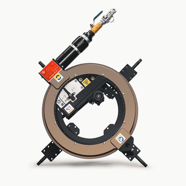 Quality OD Mounted Portable Flange Facer 12 Inch Robust For Petrochemical Applications for sale