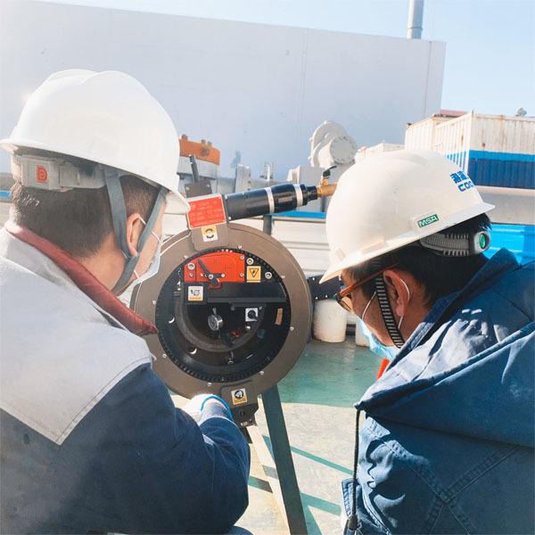 Quality OD Mounted Portable Flange Facer 12 Inch Robust For Petrochemical Applications for sale