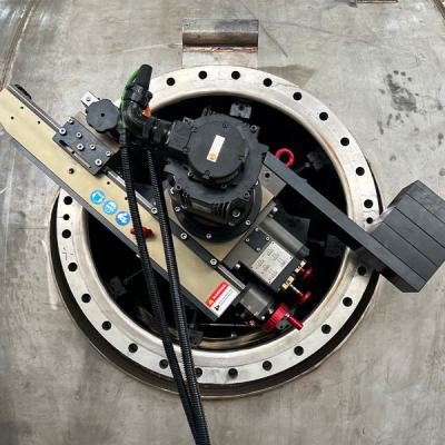 China 40 Inch Flange Facer Machine OD Mount Flange Facer Portable For On Site Gasket Surface Repair for sale