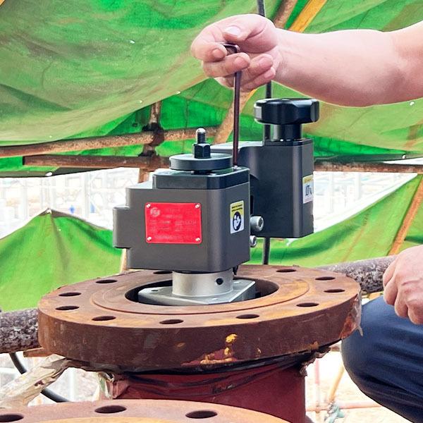 Quality 14 Inch Flange Facing Machine ID Mount Manual Portable Tool For On Site Flange for sale