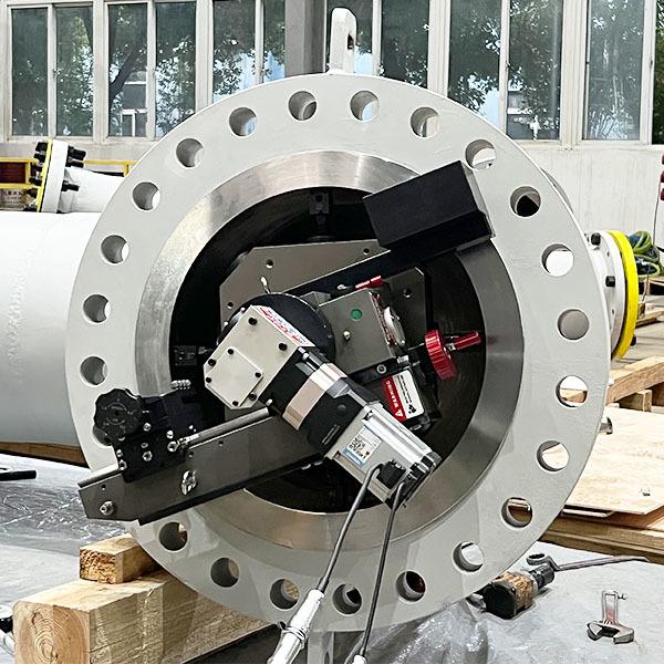 Quality Compact Flange Facer Machine ID Mounted Tool For 4.72-27.56 Inch Flanges for sale