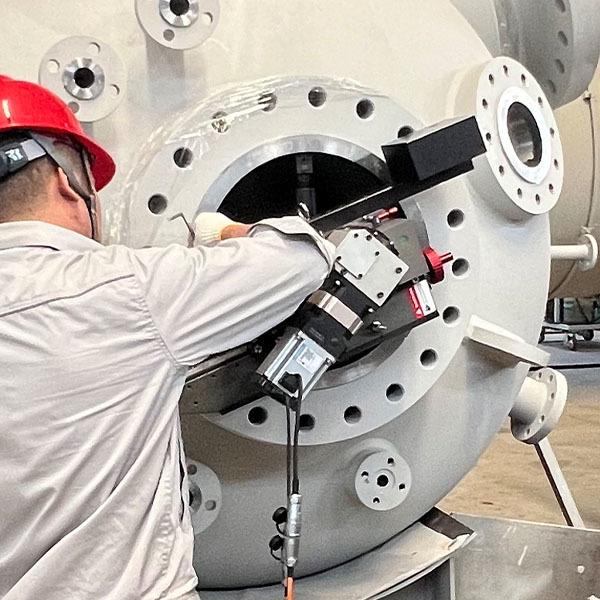 Quality FI26 ID Mount Flange Facer with Φ700mm Machining Capacity for Internally Mounted ASME B16.5 Surface Finish for sale