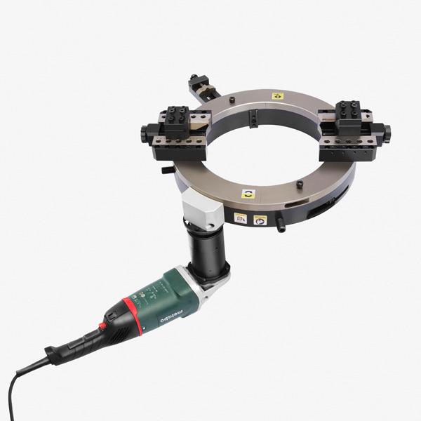 Quality 12" OD Cold Cutting Pipe Machine Clamshell Steel Pipe Beveling Machine for sale