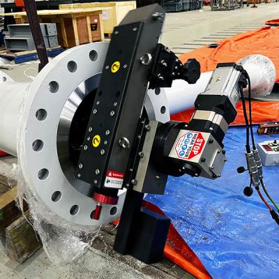 China FI26 Internally Mounted Portable Flange Facer with 120-700 mm Machining Capacity and Pneumatic/Electric Servo Drive for sale