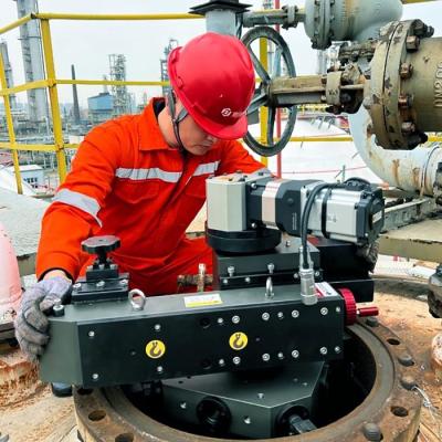 China FI26 Portable Flange Facer with 120 to 700 mm Machining Range, ID-Mounted Design, and Pneumatic / Electric Servo Drive for sale