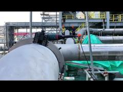 Accurate Pipe Cutting And Beveling Machine 457-610mm Working Range