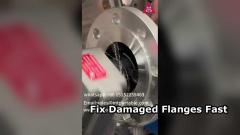 FI14M Portable Flange Facer: 1.07-14 Inch Manual Resurfacing Tool Demonstration