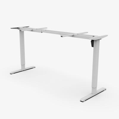 China 80KG Load Electric Height Adjustable Desk Frame With Expandable Double Crossbar And Additional Beams for sale