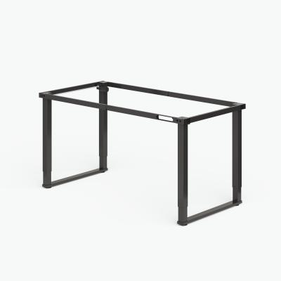 China Electric Adjustable Height Workbench Frame Dual Motors 4 Leg Desk Frame 100KG Max Load for sale
