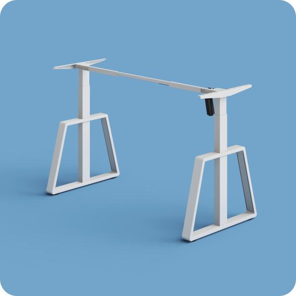 Quality Unique Motorised Standing Desk Frame Gaming Table Frame 1350-1750mm Length for sale