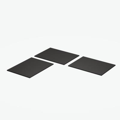 China Customized Black Corner Desk Table Top With Smooth Surface 15mm/25mm for sale