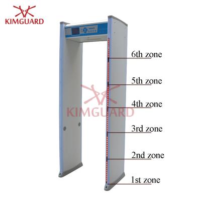 China 6zone enhanced door frame metal detector gate with bilingual system for military sites for sale
