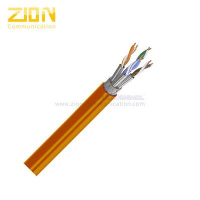 China 23AWG Cat7 Ethernet Cable 650mhz SFTP Shielded PVC CMR 1000FT 500M Roll for sale