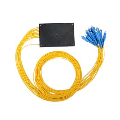 China ABS óptico del divisor de la fibra óptica del PLC del solo modo del divisor 1×16 del PLC encajonado con el conector del SC (7233211) en venta