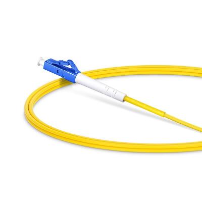 China 2.0mm - 2m LC UPC To LC UPC Simplex G652D OS2 Fiber Optic Cable Single Mode for sale