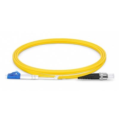중국 거리 UPC 두 부분으로 된 G.652.D 단일모드 PVC 2.0mm-2m(6ft) FOPC 1141D112-2(7242126)OS2 (G.652.D/G.657에 대한 LC UPC.A1/G.657.A2) 판매용