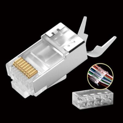 중국 CAT7 모듈 플러그 보호해야 하는 라운드 1.30 밀리미터 단열재 OD ZC-MP7-88SR130 8P/8C 판매용