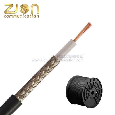 China RG8X 19×0.287mm Copper Inner Conductor, 95% Coverage TCCA with PVC coaxial cable for sale