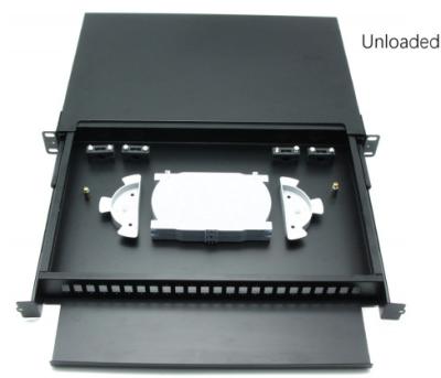 China 1U 19inch Empty Slide Rail Rack mount patch panel for sale