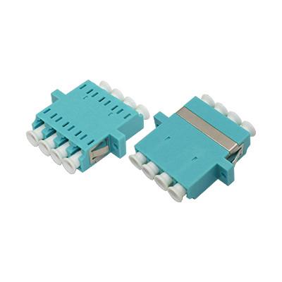 LC OM3 QUAD Einteiliger Adapter mit Flansch