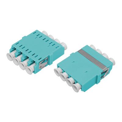 LC OM3 QUAD Adapter uit één stuk met flens-p