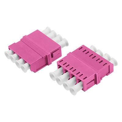 中国 LC OM4 QUAD 非対称溶接アダプター フランジなし 販売のため