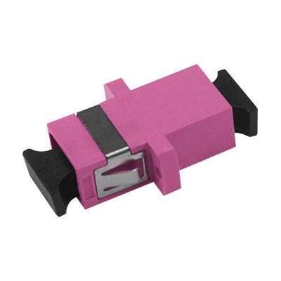 China Adaptador de cerámica o plástico/acoplador del SC OM4 SX con el reborde en venta