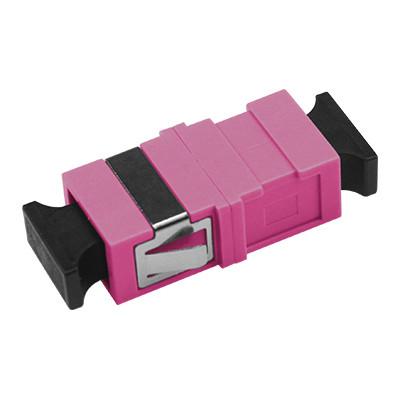 China SC OM4 SX Welding Fiber Optic Adapter Without Flange for sale