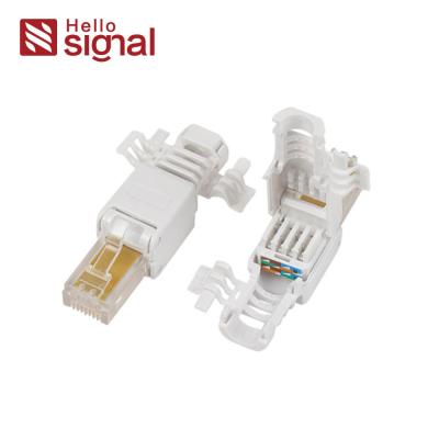China Plastic RJ45 CAT5e Unshielded Toolless Plug With Fixed Ring ZC-688X-C5E for sale