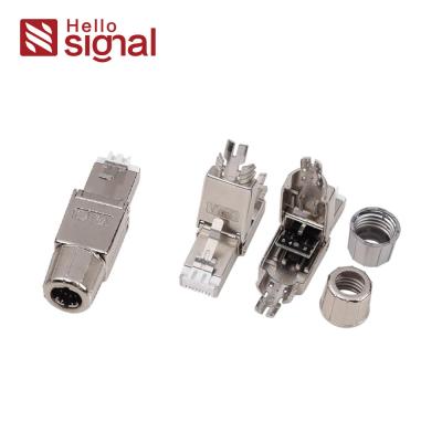 China CAT6 RJ45 Enchufe sin herramienta blindada con lote de metal ZC-G40S-4-C6A en venta