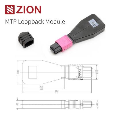 China Cable/módulo de bucle invertido de fibra óptica MTP OM4 de 12 fibras en venta